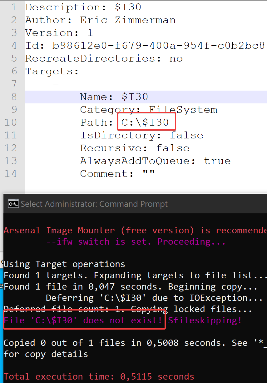 File $I30 does not exist · Issue #180 · EricZimmerman/KapeFiles · GitHub