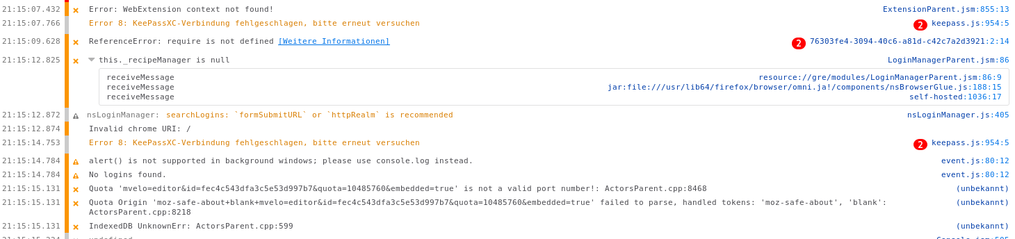 Console Pops Up When Keepassxc Browser Seems To Be Connected But Is Not · Issue 113