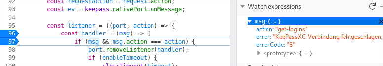 Fails to find any credentials occasionally · Issue #543 · keepassxreboot/keepassxc-browser · GitHub