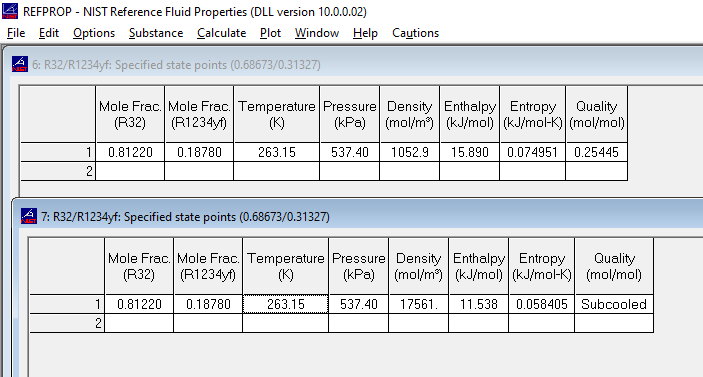 32/yf cannot enable saturation splines · Issue #340 · usnistgov/REFPROP-issues · GitHub