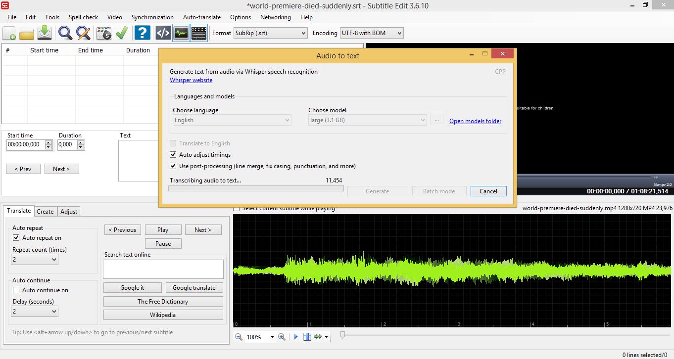 Cant Use Whisper Cpp On Windows · Issue 6483 · Subtitleeditsubtitleedit · Github
