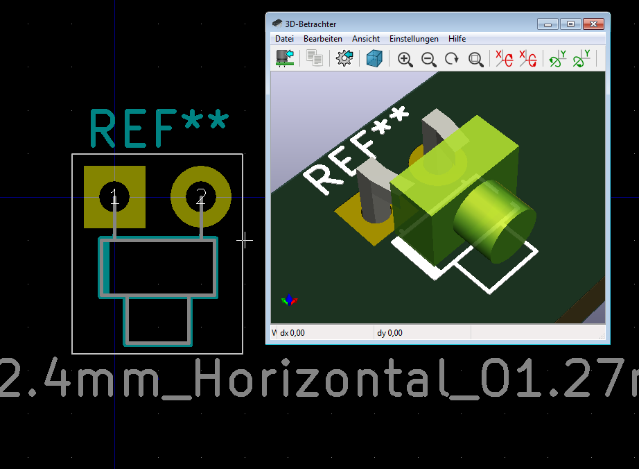 Right angle LED PTH footprints are backwards. · Issue #1020 · KiCad ...
