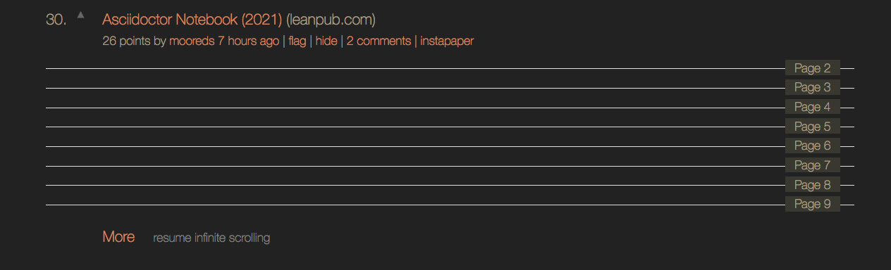 Infinite Scrolling does not display additional pages Mozilla · Issue #127 · gabrielecirulli/hn ...