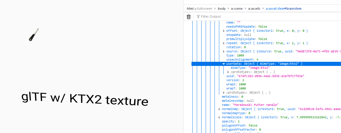 Support for glTF+KTX2/Basis textures ("KHR_texture_basisu") · Issue #4919 · aframevr/aframe · GitHub