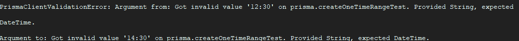Error when trying to use @db.Time(0) to save data with the format 00:00 using a String · Issue ...