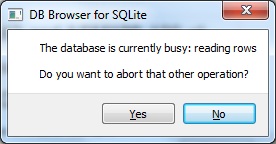 Unexpected error message on startup with -t option for *some* tables (Fix not in main release ...