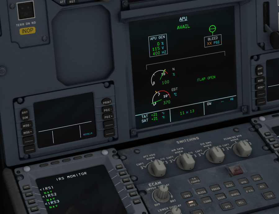 APU Bleed pressure always XX on APU page · Issue #8198 · flybywiresim ...