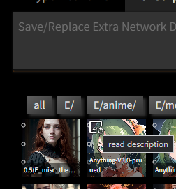 [Issue]: Extra networks description breaks thumb view · Issue #615 · vladmandic/automatic · GitHub
