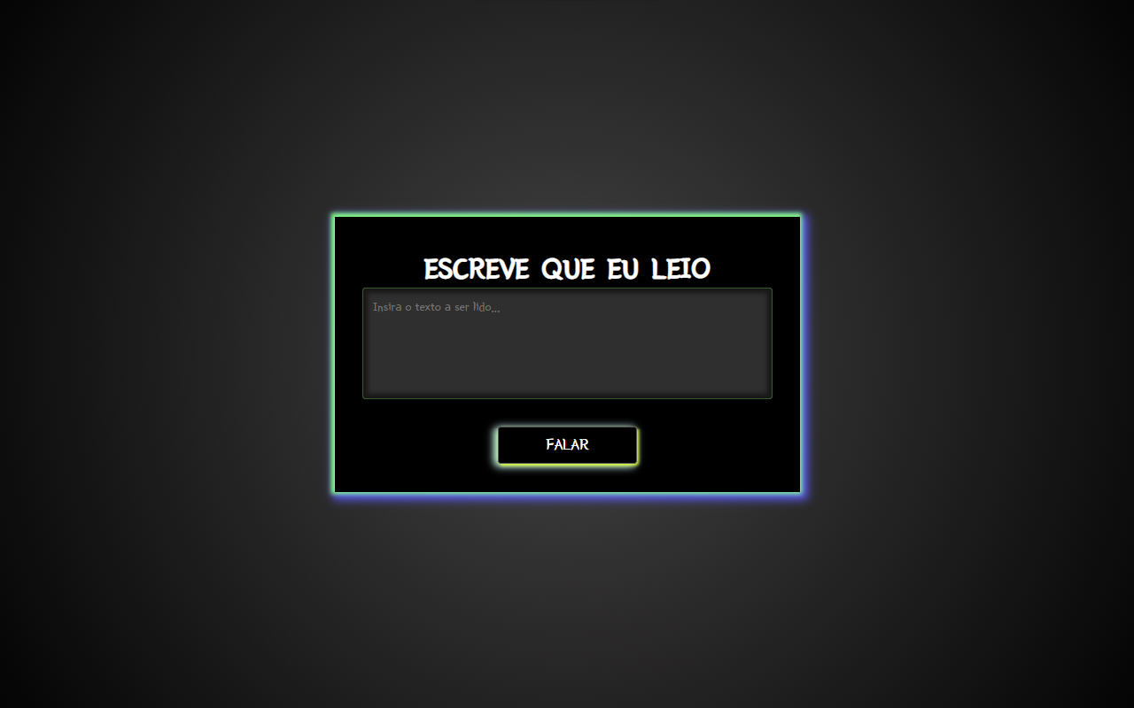 GitHub - Wallacessousa/robo-leitor-de-texto-dark-neon: Um robô que lê tudo que você digitar numa ...