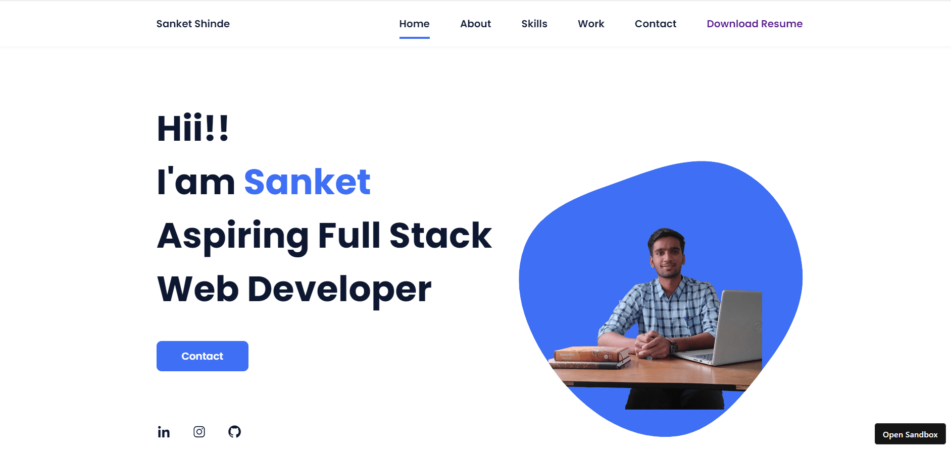 GitHub - Sanket0753/Personal-Portfolio