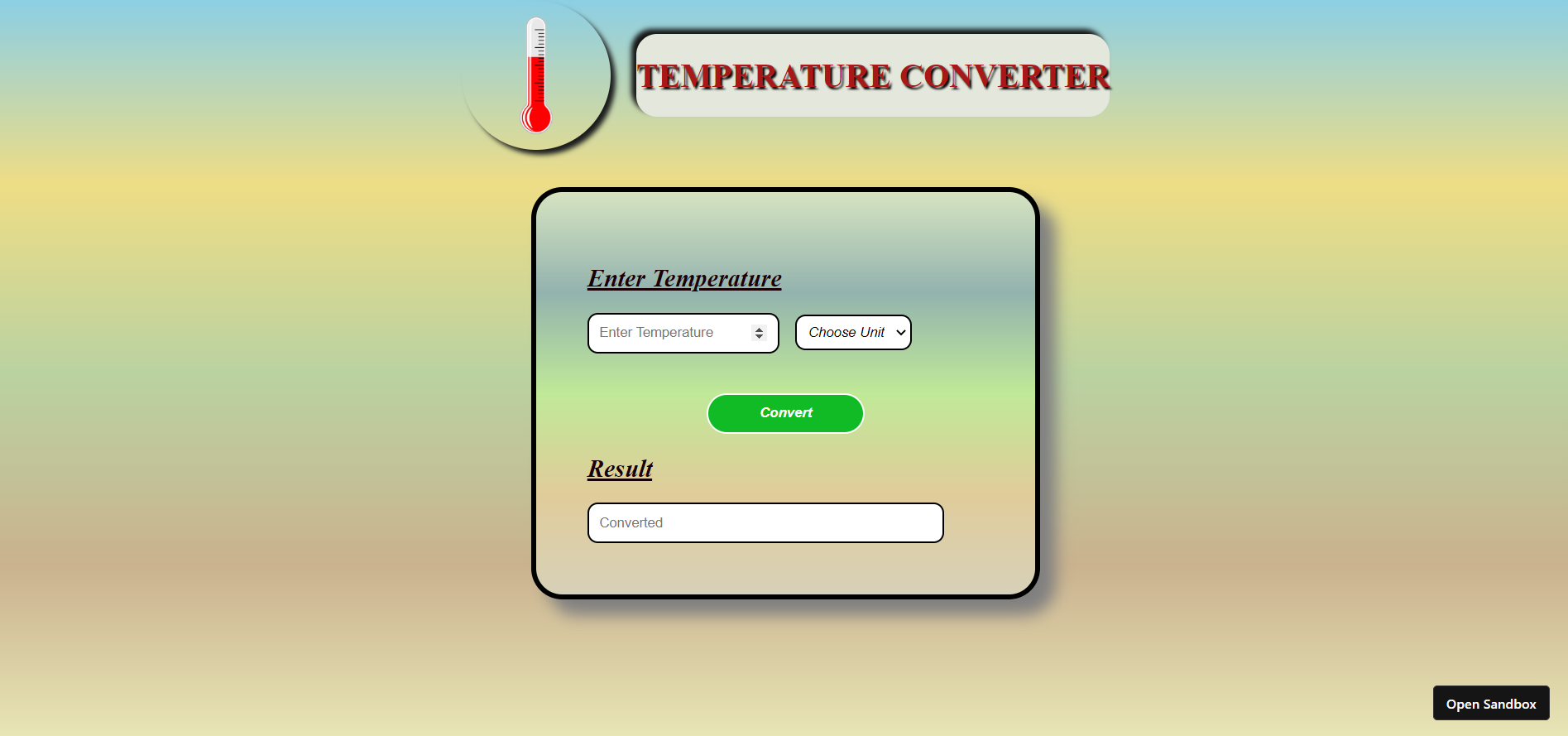 GitHub - Sanket0753/Temperature-Converter