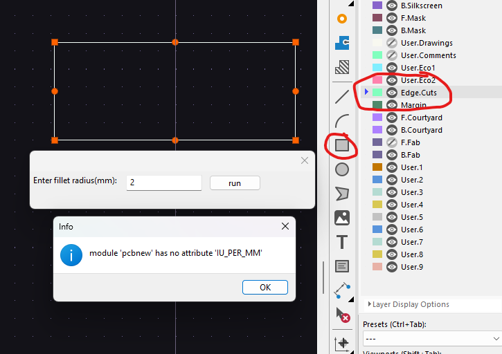 pcbnew has no attribute 'IU_PERM_MM' · Issue #1 · Monacrylic/Fillet_Rectangles_KiCAD · GitHub