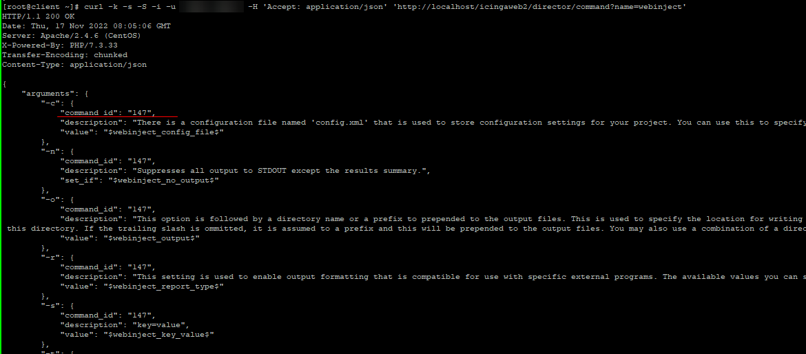 Check command API response missing command_id parameter · Issue #2662 · Icinga/icingaweb2-module ...
