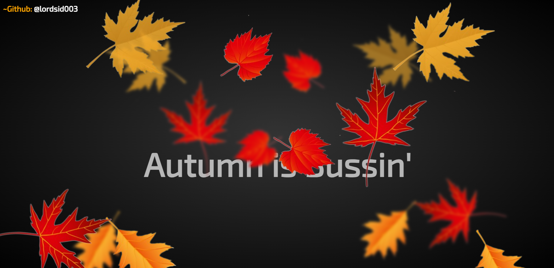 [Feature]: Addition of falling leaves effect based on live wallpapers using pure CSS · Issue ...