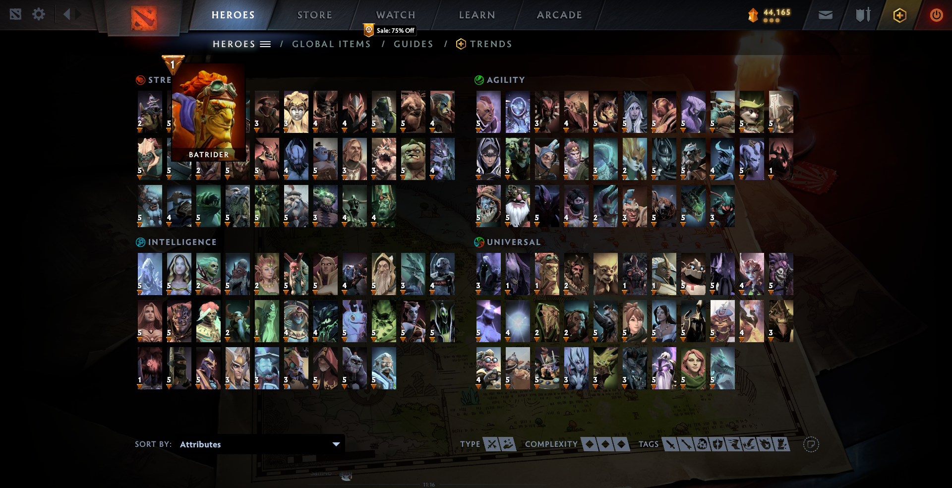 Agility and Universal hero's icons are miss match in there place ...