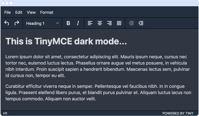 TinyMCE - Dark Mode · Issue #1859 · ironmansoftware/powershell-universal · GitHub