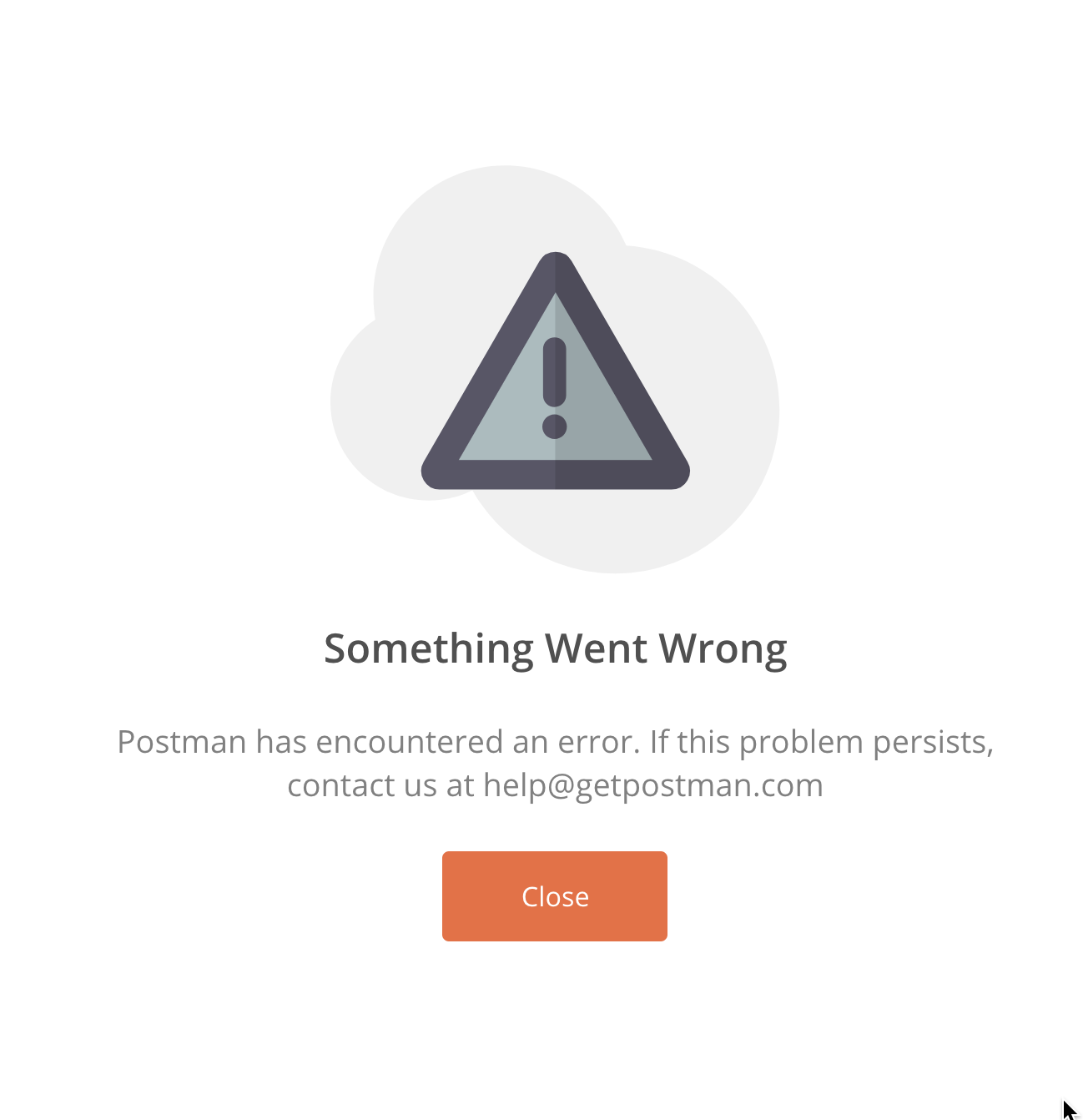 Error In Tests Something Went Wrong Stops The User From Doing 