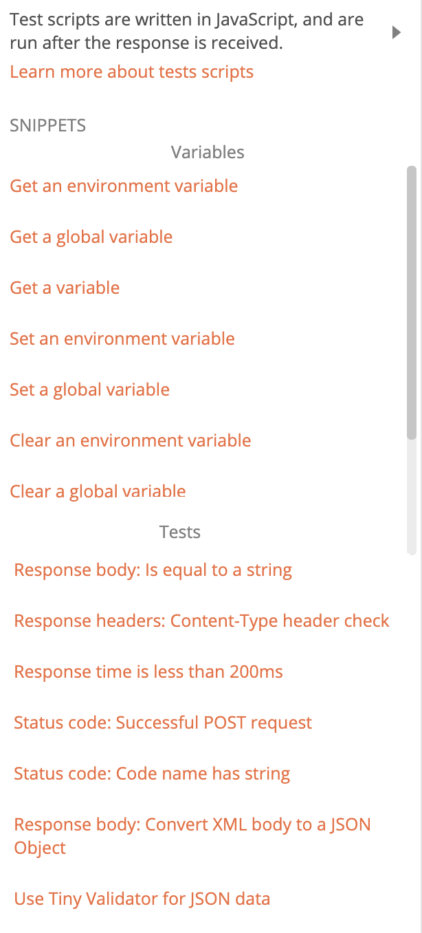 Better code snippets - UI & more ... · Issue #9255 · postmanlabs/postman-app-support · GitHub