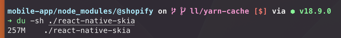 [Request]: reduce size of package · Issue #1745 · Shopify/react-native-skia · GitHub
