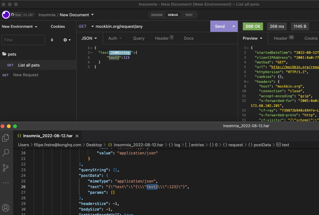 [Bug] Regression: Cannot export data to HAR while using Inception plugin anymore · Issue #2049 ...