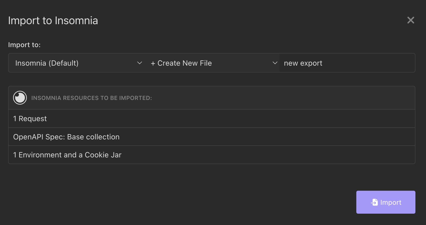 Cannot import simple exported collection · Issue #5980 · Kong/insomnia · GitHub