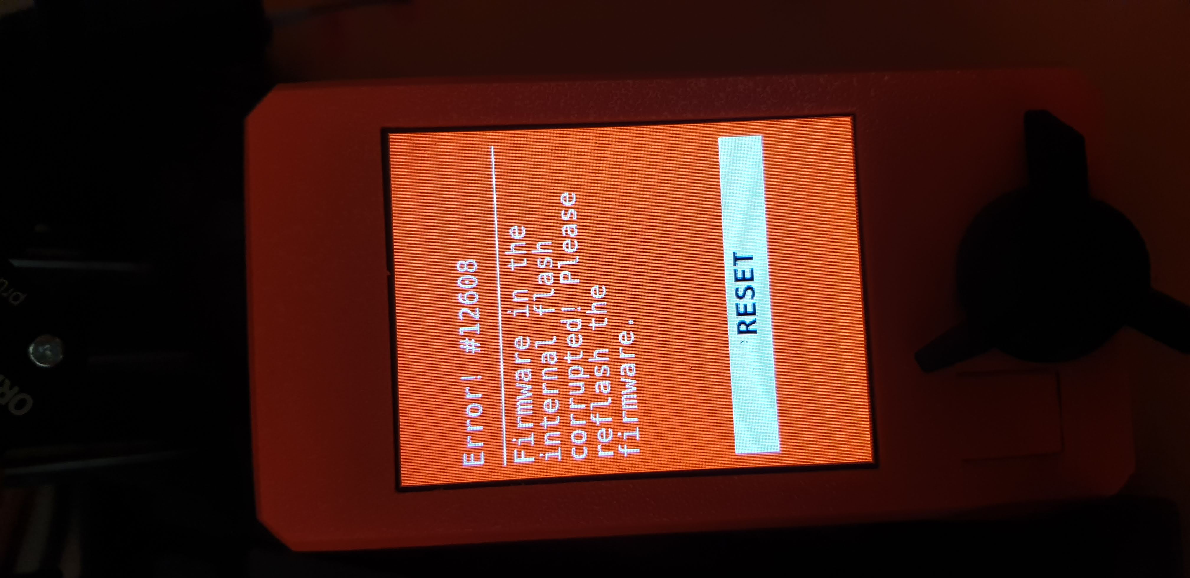 [BUG] Error! #12608 · Issue #2991 · prusa3d/Prusa-Firmware-Buddy · GitHub