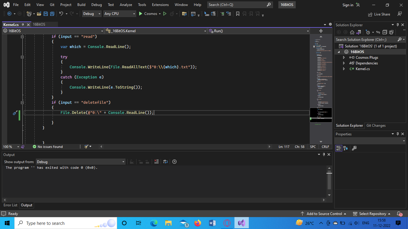 Help with deleting files · Issue #2502 · CosmosOS/Cosmos · GitHub