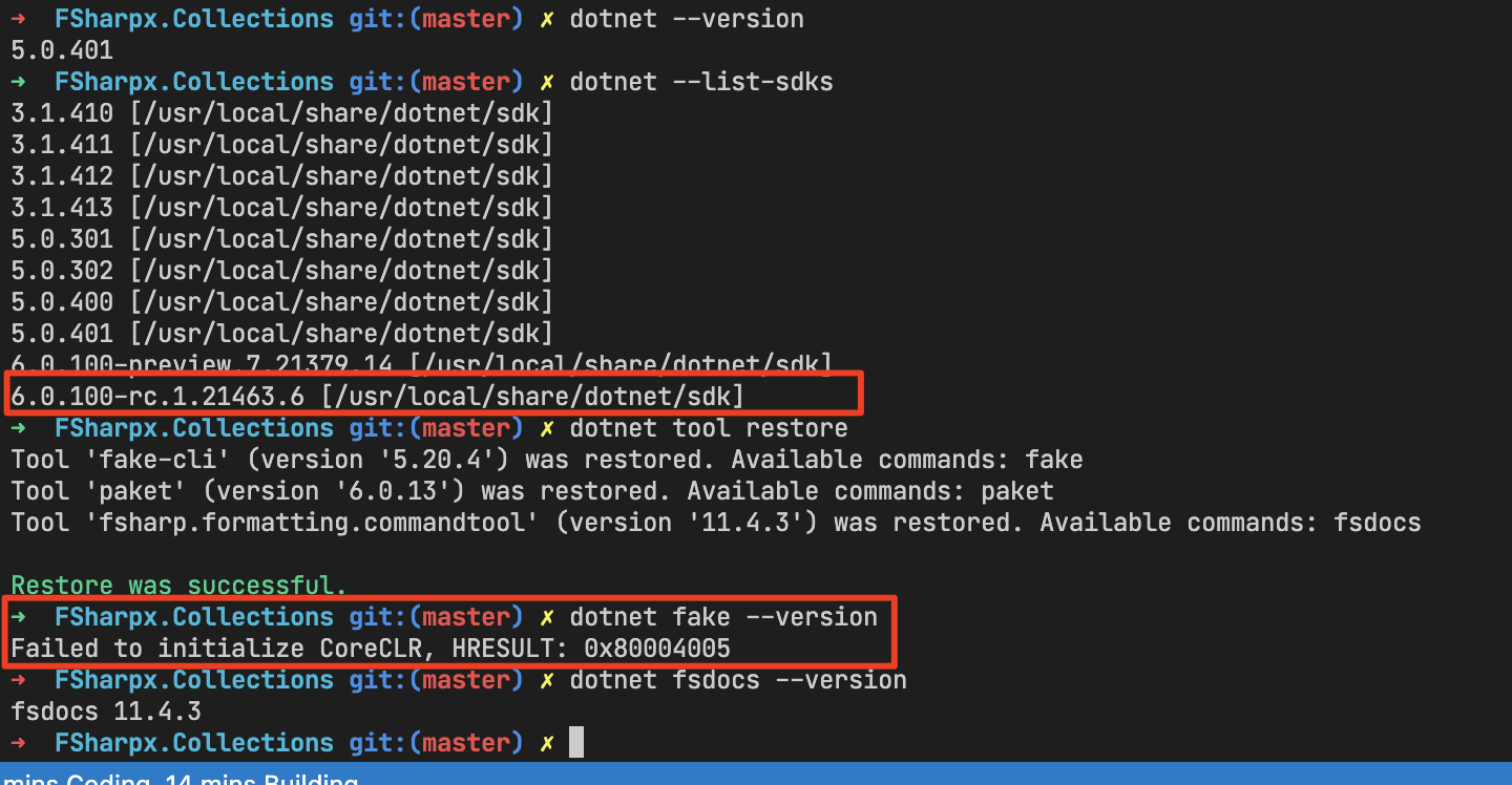 Support .NET 6 Release Candidate 1 · Issue #2604 · fsprojects/FAKE · GitHub