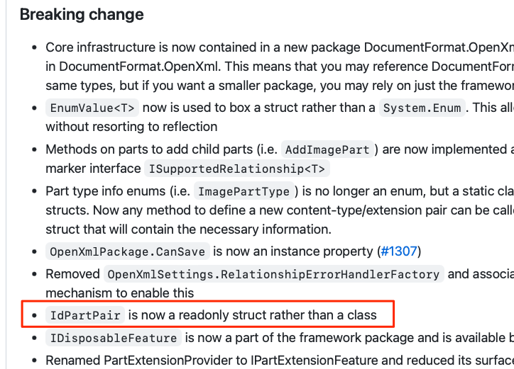 Open Xml Sdk V3 Struct Idpartpair · Issue 1520 · Dotnetopen Xml Sdk · Github
