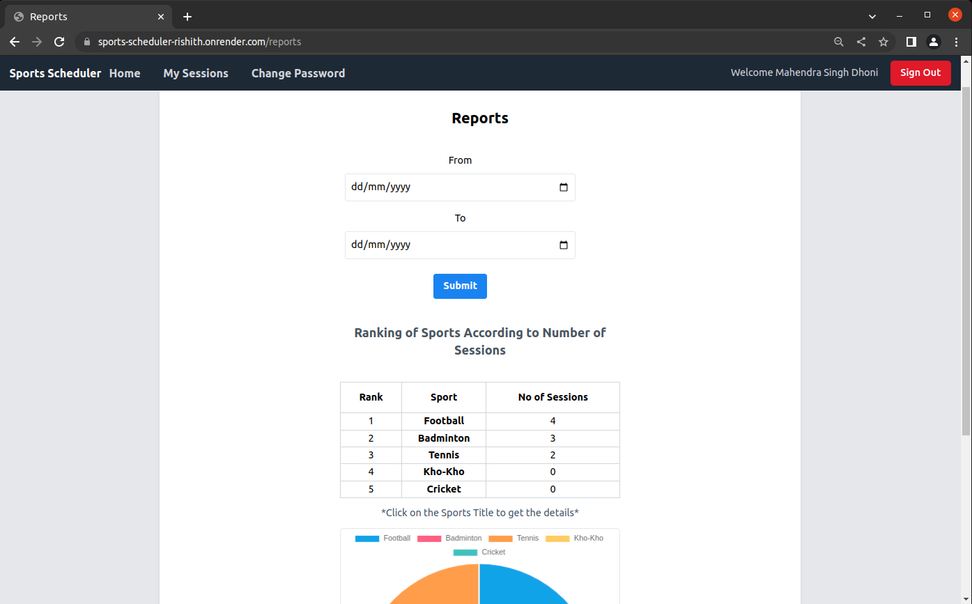 GitHub - Rishith25/Sports_Scheduler