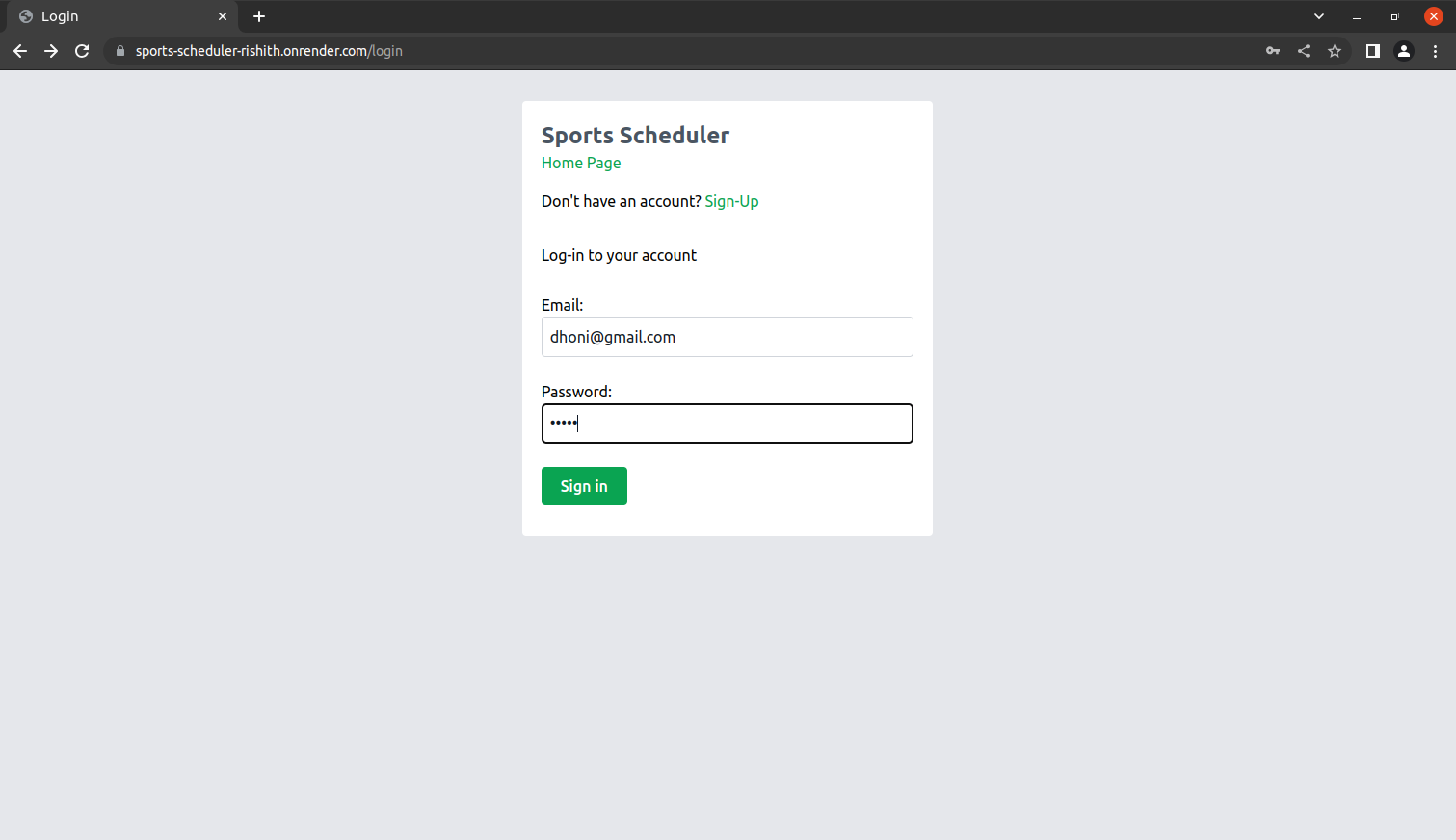 GitHub - Rishith25/Sports_Scheduler