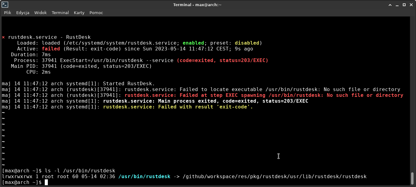 Symlink still broken in nightly build · Issue #4373 · rustdesk/rustdesk · GitHub