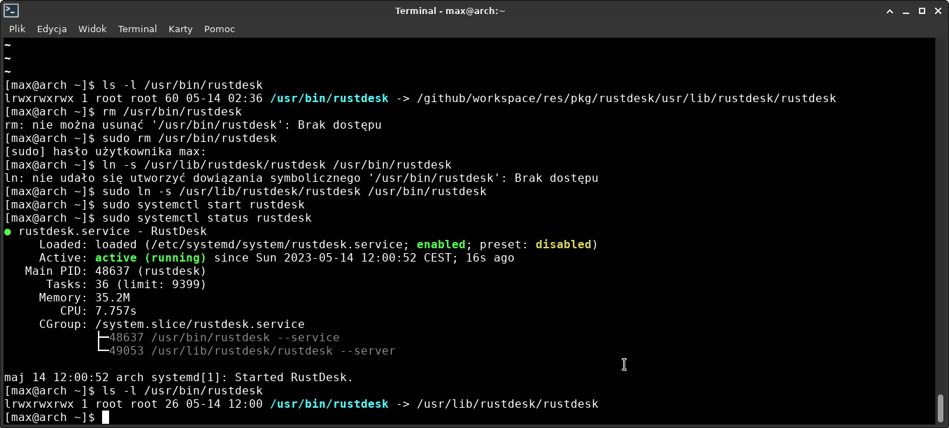 Symlink still broken in nightly build · Issue #4373 · rustdesk/rustdesk ... Symlink still broken in nightly build · Issue #4373 · rustdesk/rustdesk ...