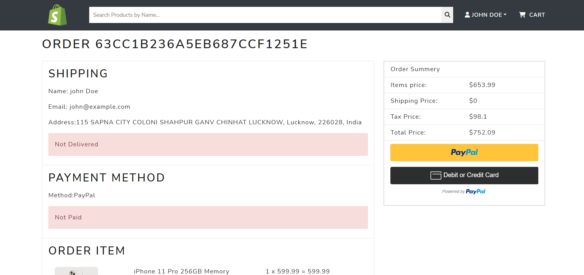 GitHub - AnilSagar2288/MERN_E-Commerce_Project