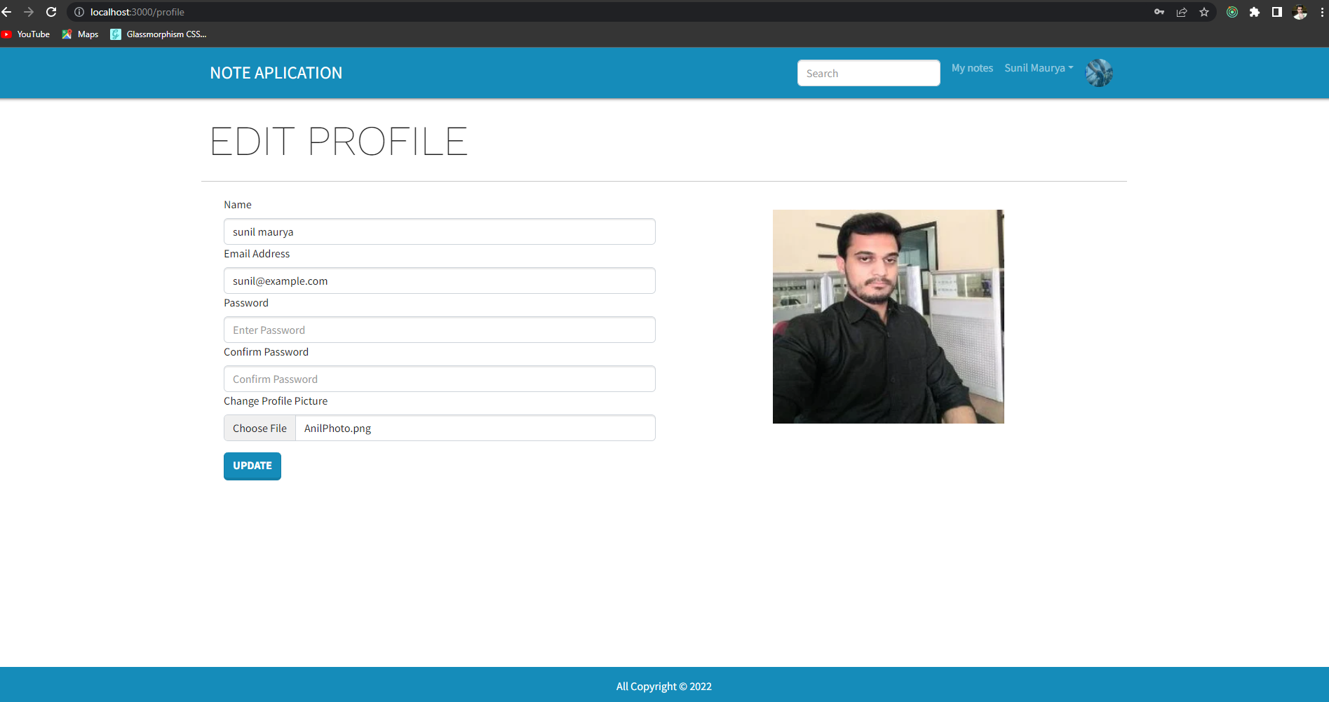 GitHub - AnilSagar2288/Note_Application_Mern