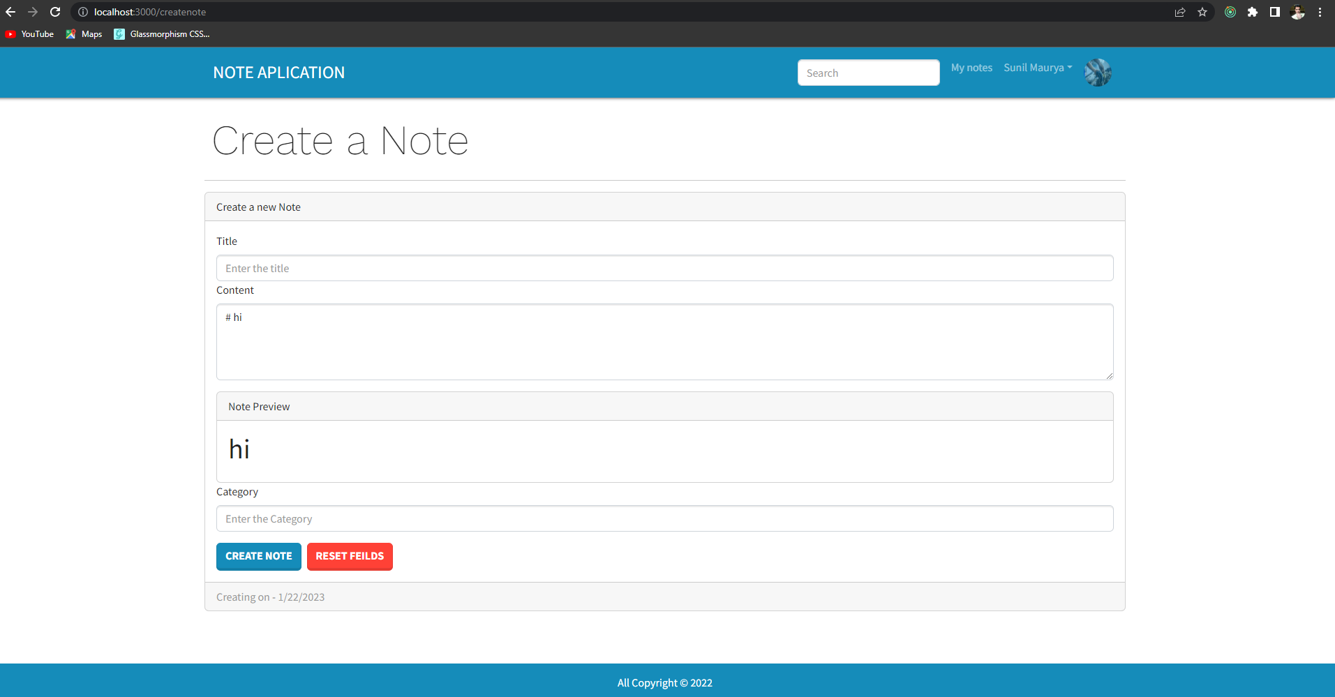 GitHub - AnilSagar2288/Note_Application_Mern GitHub - AnilSagar2288/Note_Application_Mern