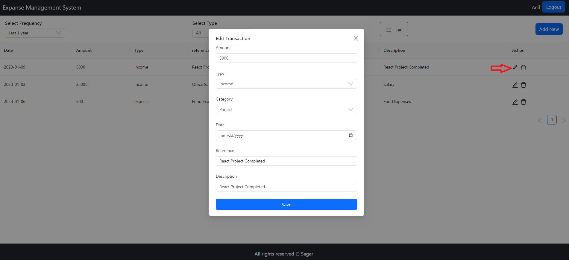 GitHub - AnilSagar2288/Expanse-Management-System