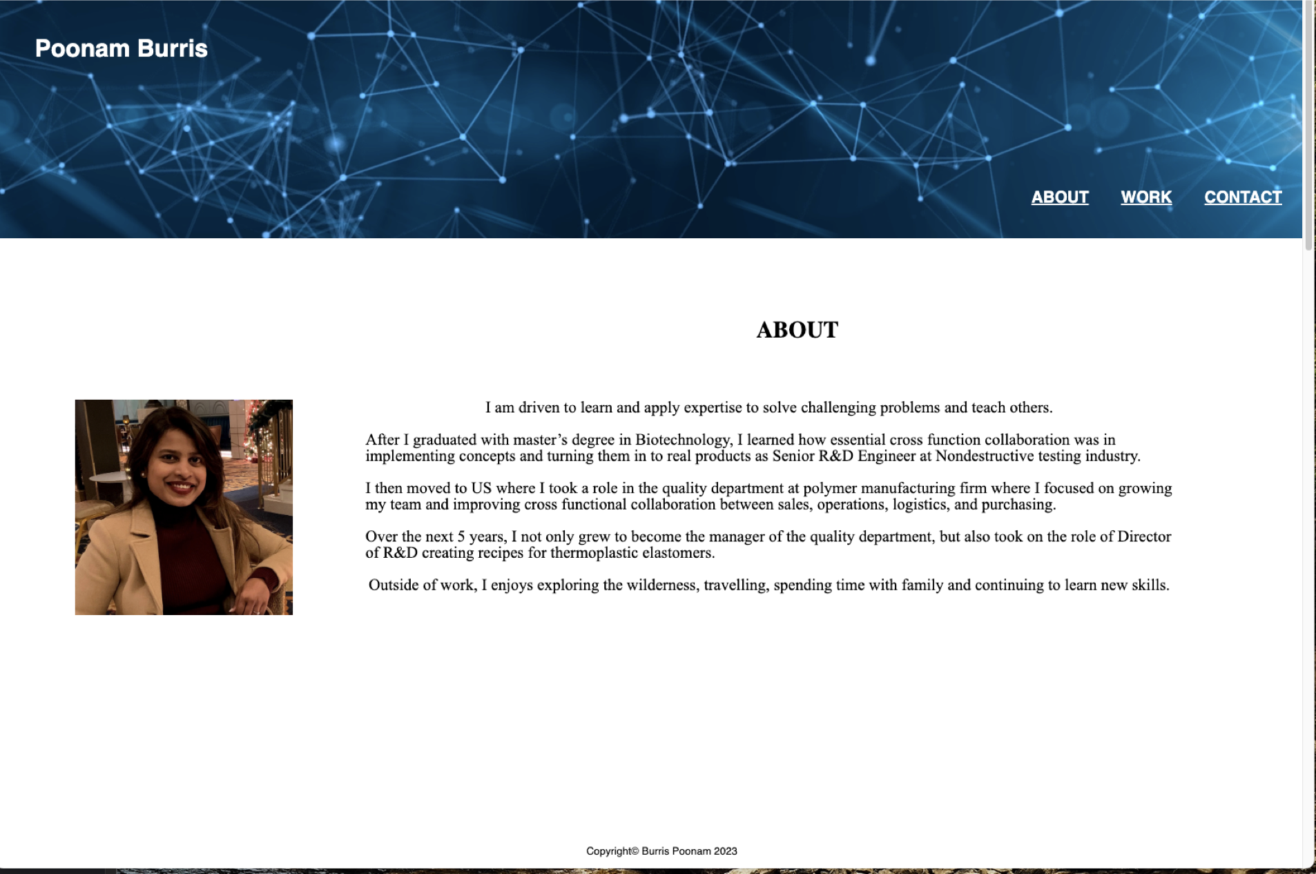 GitHub - PoonamBurris/Portfolio-Assignment: Professional Portfolio showcasing my skills and ...