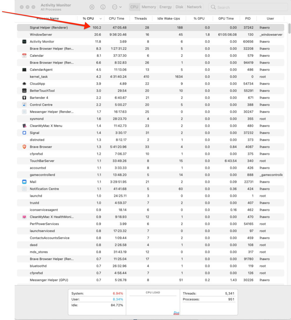Signal Desktop GUI hogs CPU on MacOS 10.14.6 · Issue #3542 · signalapp/Signal-Desktop · GitHub