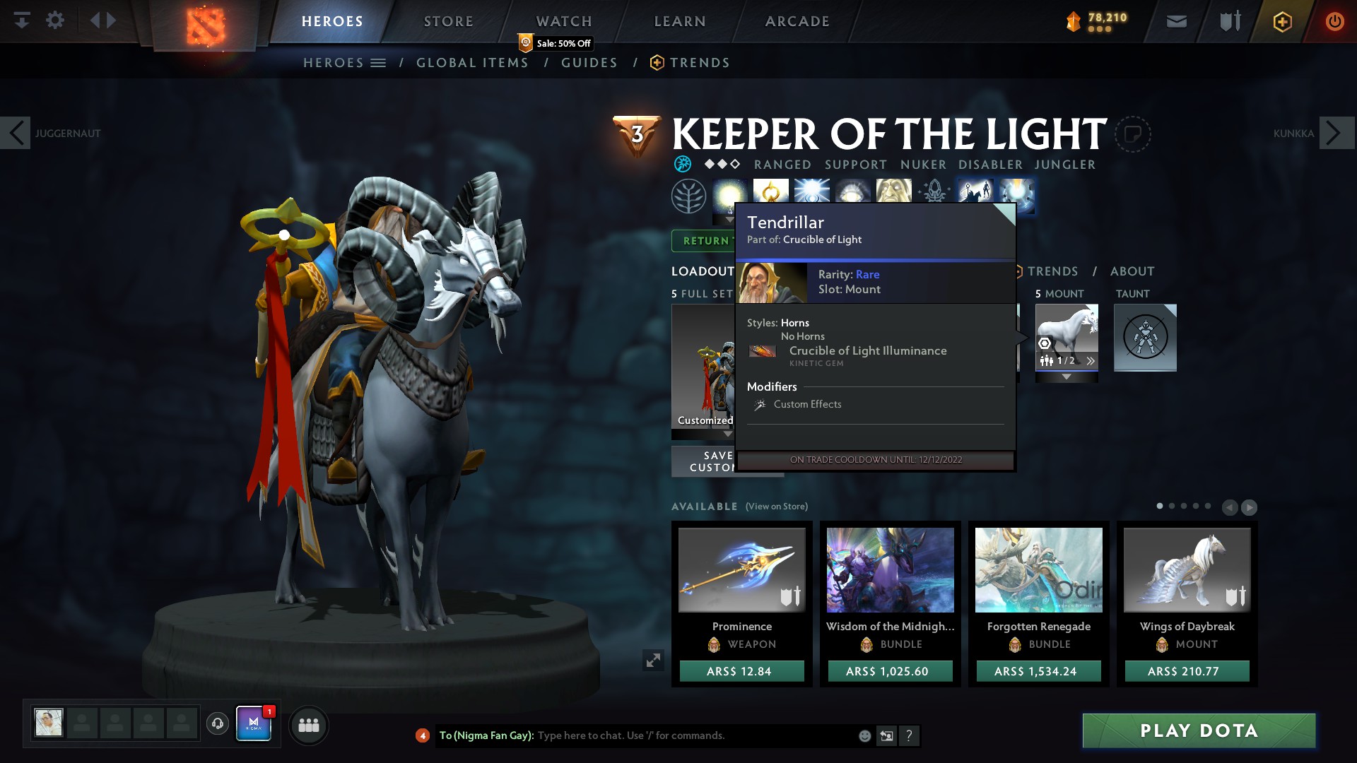 Tendrilla of Crucible of Light set (Keeper of Light) lost kinetic effect · Issue #5825 ...