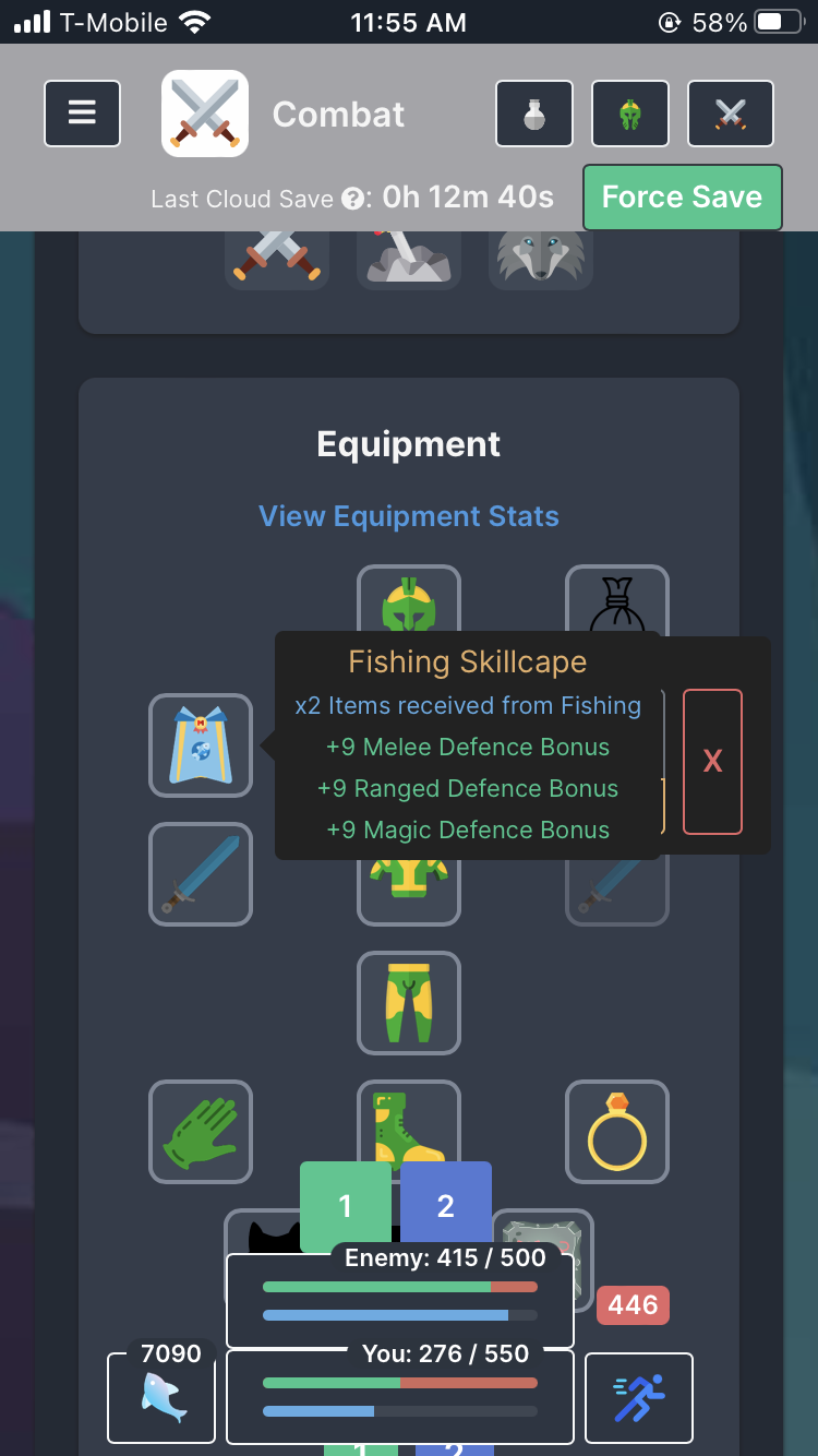 [Bug]: Can't quick equip capes on mobile · Issue #3122 · MelvorIdle/melvoridle.github.io · GitHub