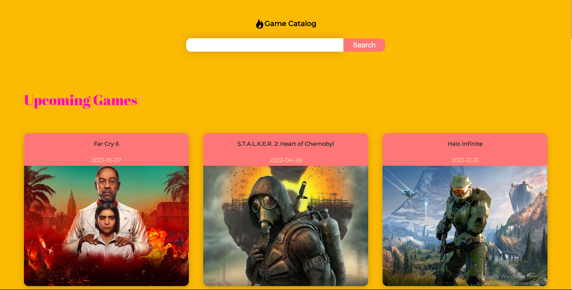 GitHub - fardeenmohd/react-gaming-catalog: IMDB like nicely animated and styled gaming catalog ...