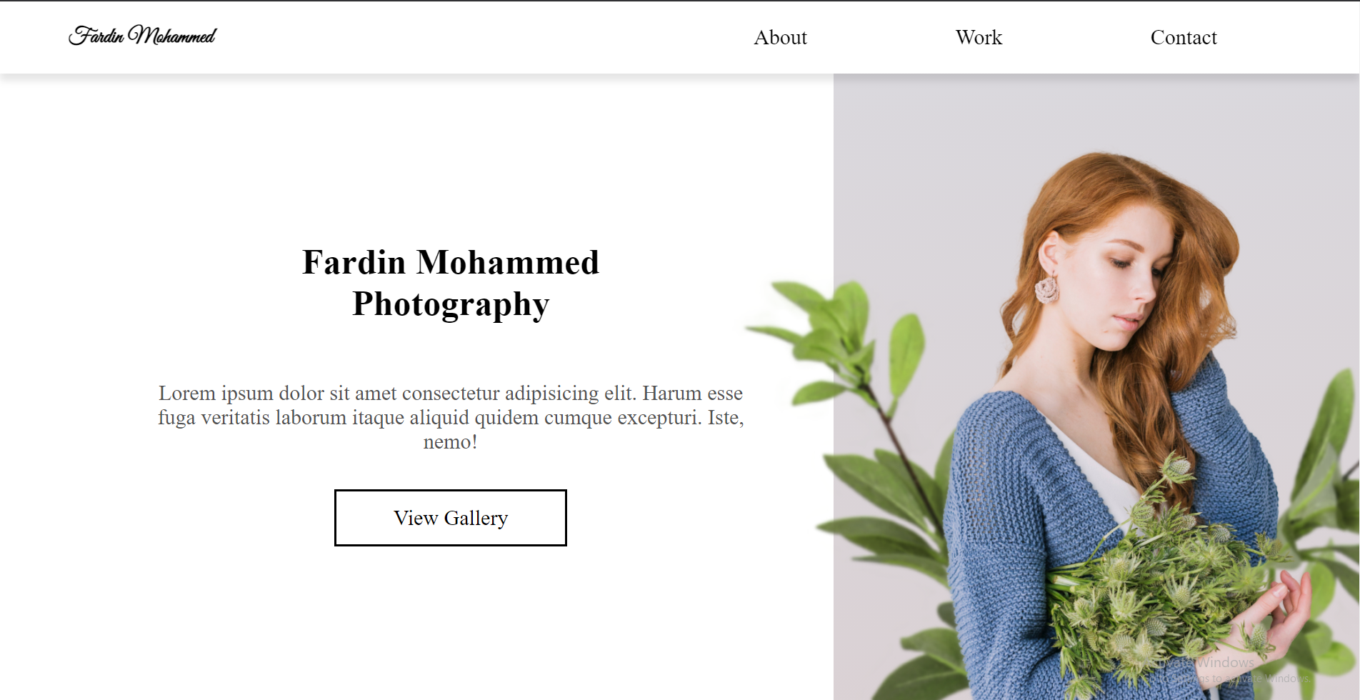GitHub - fardeenmohd/css-flex-grid-photography-website-template: A ...