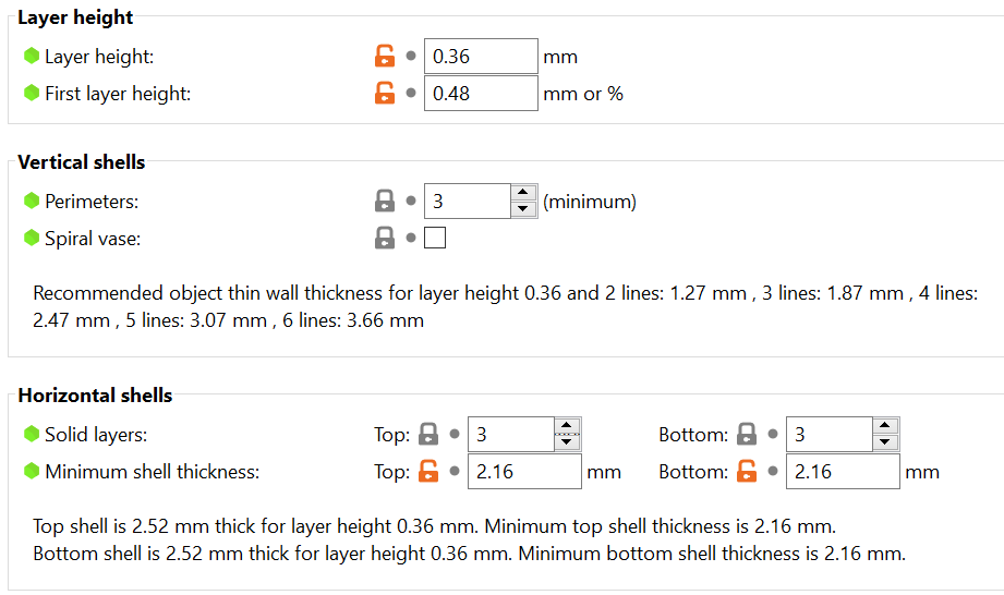 Minimum shell thickness appears to be rounding up when evenly divisible ...