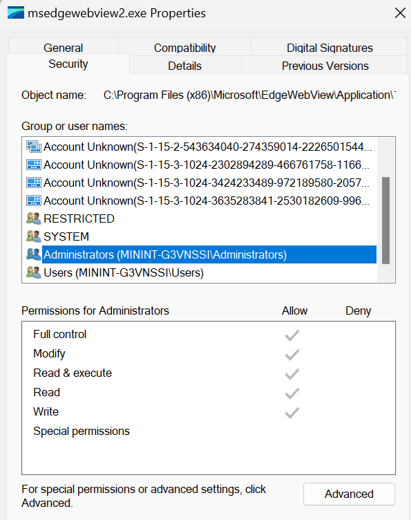 Application with fixed WebView2 deployed with MSIX cannot be started as admin user · Issue #3082 ...