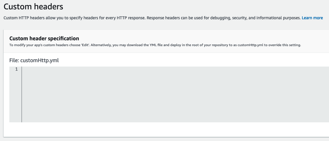 customeHttp.yml doesn't show up on console · Issue #3001 · aws-amplify/amplify-hosting · GitHub
