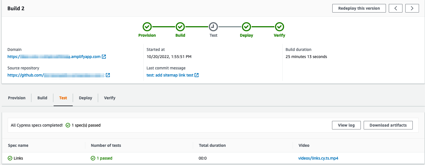 Console Test Grayed Out Even When The Test Passed · Issue 3044 · Aws Amplify Amplify Hosting