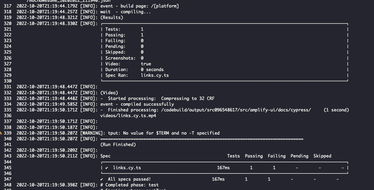 Console Test Grayed Out Even When The Test Passed · Issue 3044 · Aws Amplifyamplify Hosting