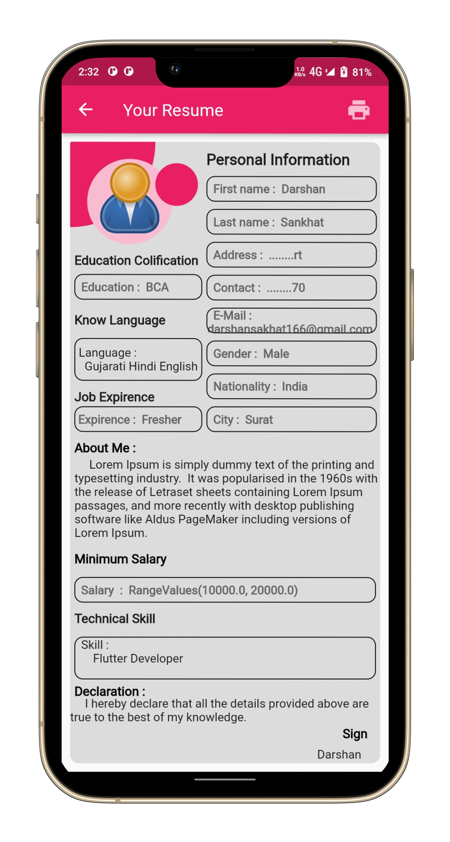 GitHub - darshansankhat/resume_app_ui