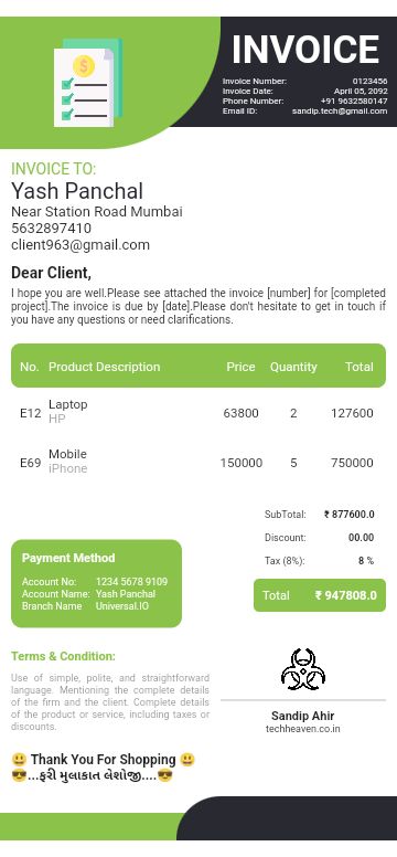 GitHub - VivekTailor19/invoice_built